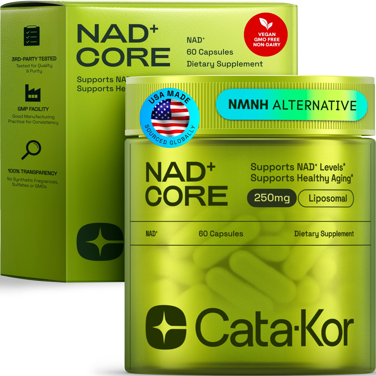250mg Liposomal NAD+ Supplement - NMN Alternative – Cata-Kor